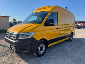 Yellow Volkswagen Crafter 2020 in Vilnius, with an engine capacity of 0.00 L and mileage of 40 thousand km for 14300 €, photo  on AUTOMOTO.COM.LV