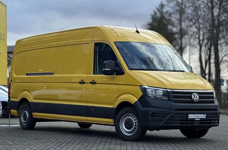 Yellow Volkswagen Crafter 2022 in Klaipeda, with an engine capacity of 1.97 L and mileage of 192 thousand km for 21500 €, photo 14 on AUTOMOTO.COM.LV