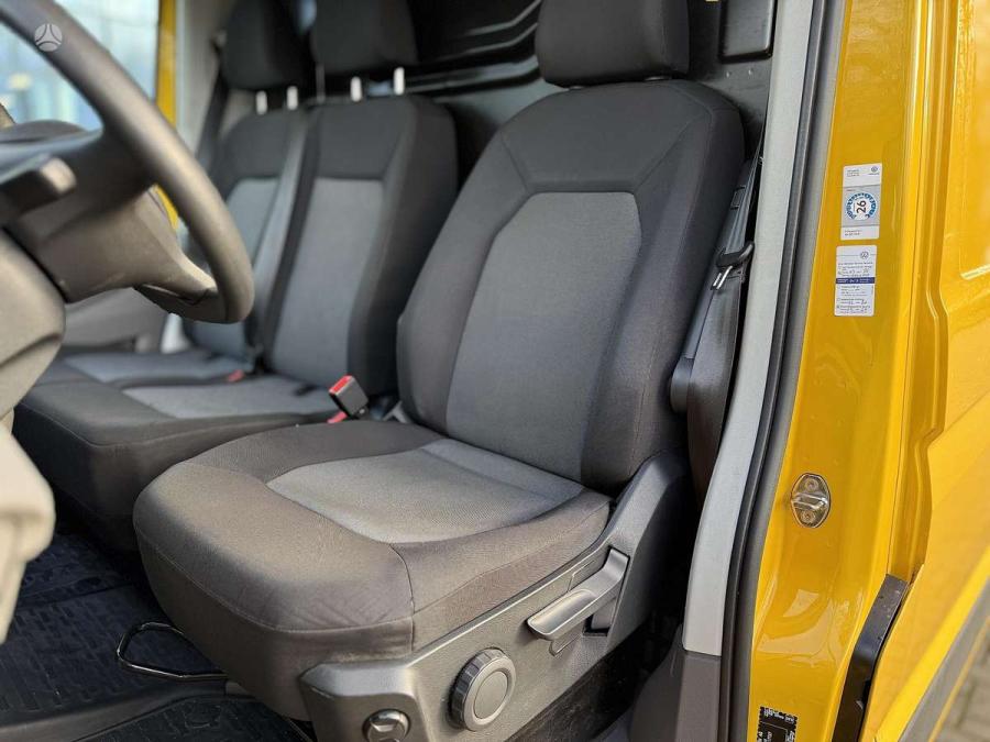 Yellow Volkswagen Crafter 2022 in Klaipeda, with an engine capacity of 1.97 L and mileage of 192 thousand km for 21500 €, photo 16 on AUTOMOTO.COM.LV