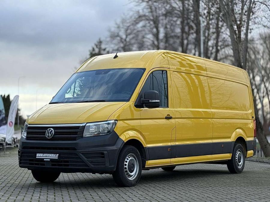 Yellow Volkswagen Crafter 2022 in Klaipeda, with an engine capacity of 1.97 L and mileage of 192 thousand km for 21500 €, photo 22 on AUTOMOTO.COM.LV