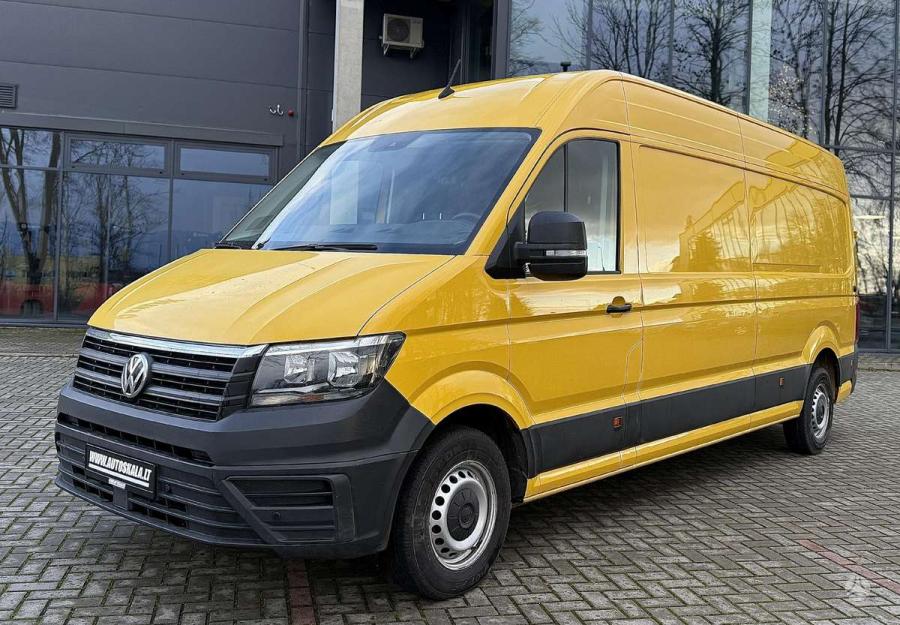 Yellow Volkswagen Crafter 2022 in Klaipeda, with an engine capacity of 1.97 L and mileage of 192 thousand km for 21500 €, photo 28 on AUTOMOTO.COM.LV