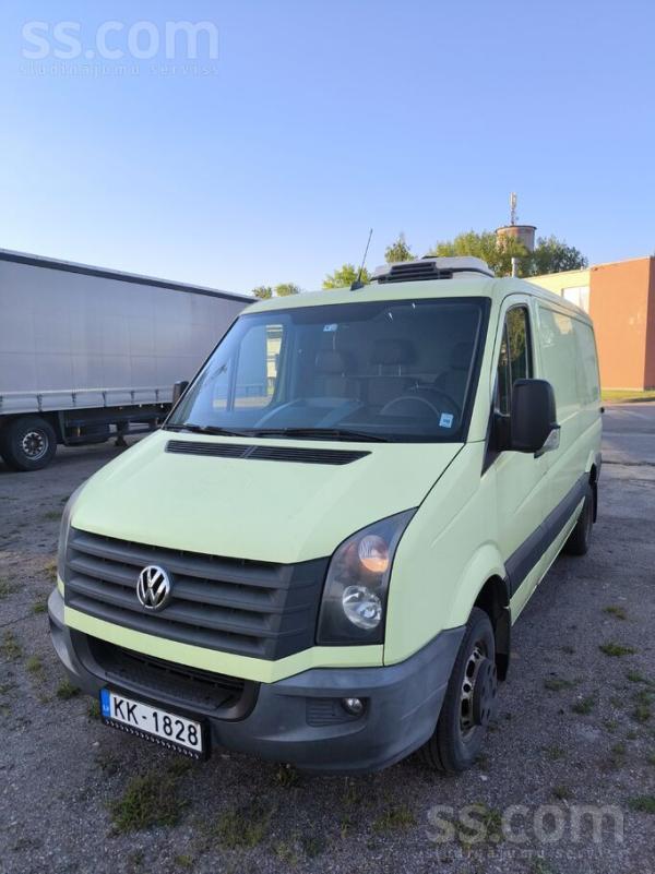 Yellow Volkswagen Crafter 2012 in Riga, with an engine capacity of 2.00 L and mileage of 208 thousand km for 6500 €, photo 1 on AUTOMOTO.COM.LV