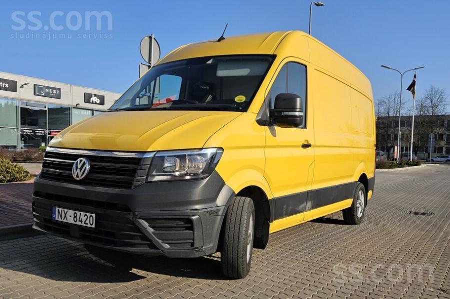 Yellow Volkswagen Crafter 2018 in Riga, with an engine capacity of 2.00 L and mileage of 276 thousand km for 11500 €, photo 2 on AUTOMOTO.COM.LV