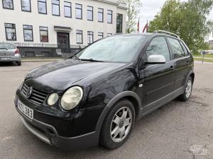 Черный Фольксваген Кросс Поло 2005 в Каунас, объемом двигателя 1.40 л и пробегом 314 тыс. км за 920 €, фото  на AUTOMOTO.COM.LV
