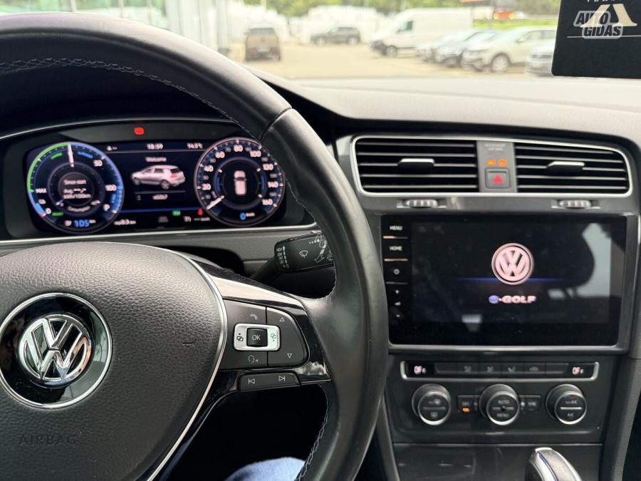 Pelēks Volkswagen e-Golf 2018 Viļņa, ar dzinēja tilpumu 0.00 L un nobraukumu 90 tūkst. km par 10999 €, foto 13 vietnē AUTOMOTO.COM.LV