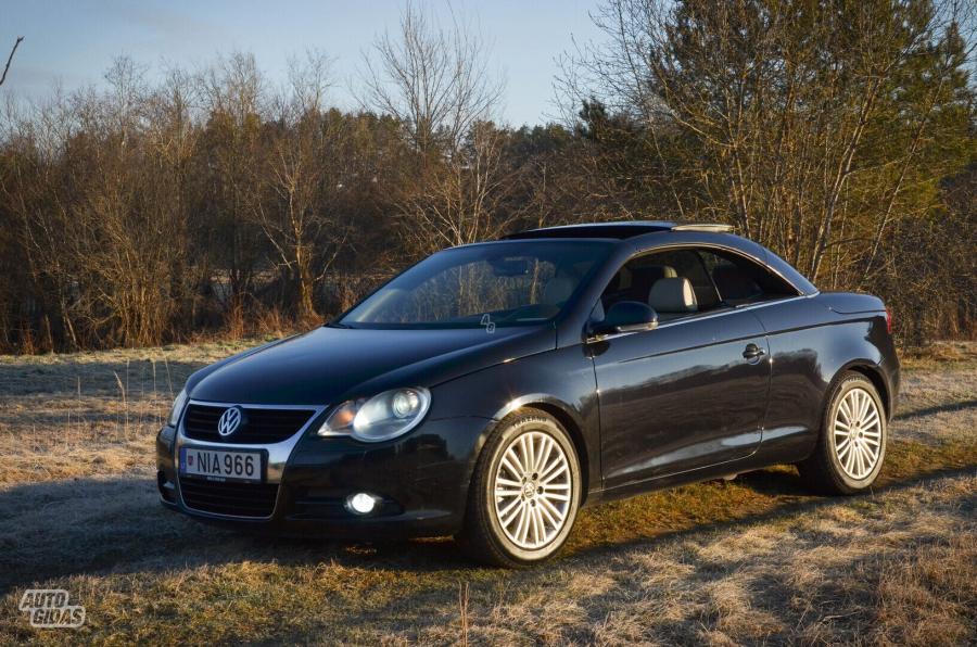 Melns Volkswagen Eos 2006 Kauņa, ar dzinēja tilpumu 2.00 L un nobraukumu 323 tūkst. km par 3799 €, foto 1 vietnē AUTOMOTO.COM.LV