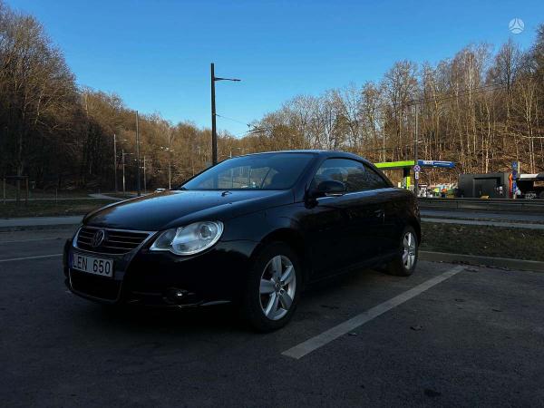 Black Volkswagen Eos 2006 in Kaunas, with an engine capacity of 1.97 L and mileage of 279 thousand km for 3100 €, photo 1 on AUTOMOTO.COM.LV