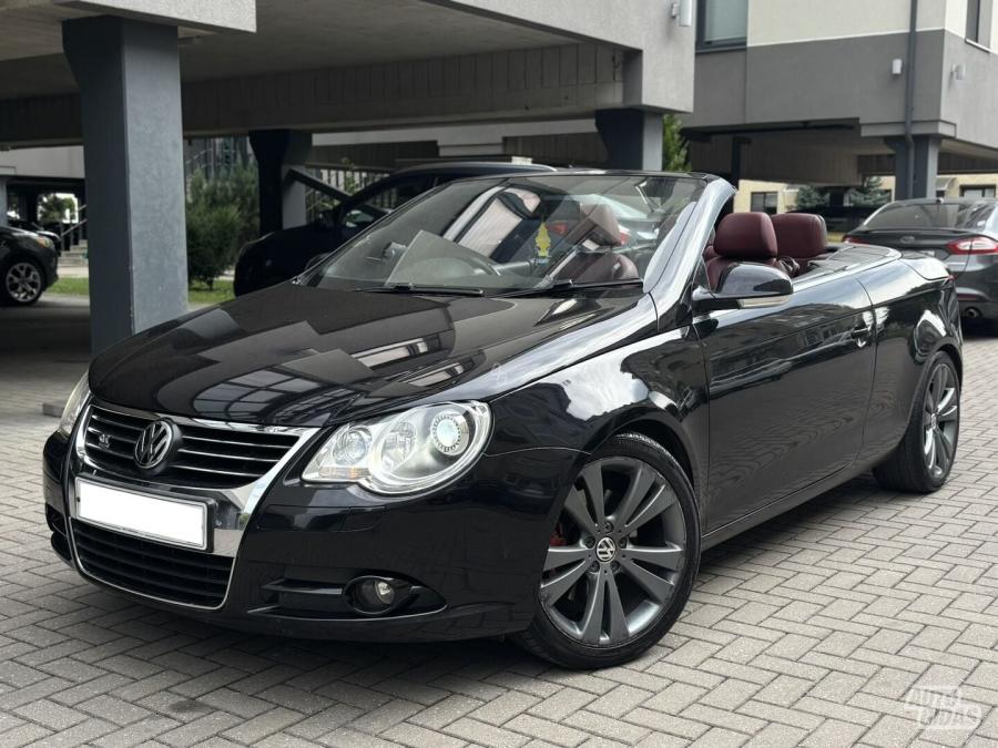 Black Volkswagen Eos 2006 in Kaunas, with an engine capacity of 2.00 L and mileage of 190 thousand km for 1750 €, photo 7 on AUTOMOTO.COM.LV