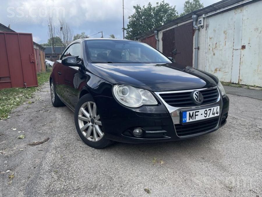 Melns Volkswagen Eos 2006 Rīga, ar dzinēja tilpumu 2.00 L un nobraukumu 306 tūkst. km par 2780 €, foto 1 vietnē AUTOMOTO.COM.LV