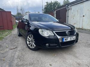 Black Volkswagen Eos 2006 in Riga, with an engine capacity of 2.00 L and mileage of 306 thousand km for 2550 €, photo  on AUTOMOTO.COM.LV