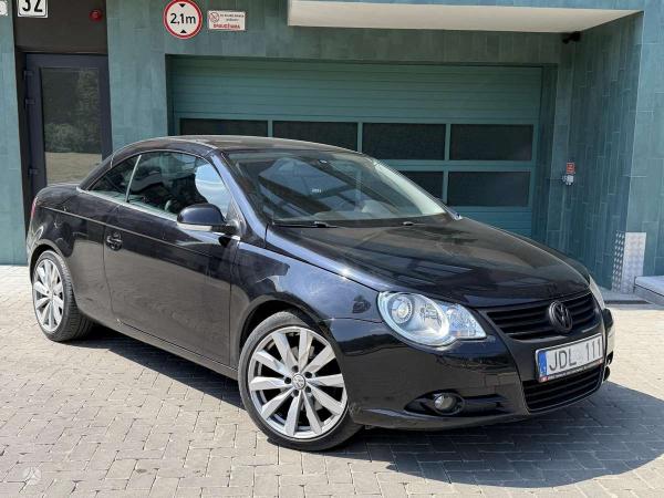Black Volkswagen Eos 2007 in Vilnius, with an engine capacity of 1.98 L and mileage of 211 thousand km for 4250 €, photo 1 on AUTOMOTO.COM.LV