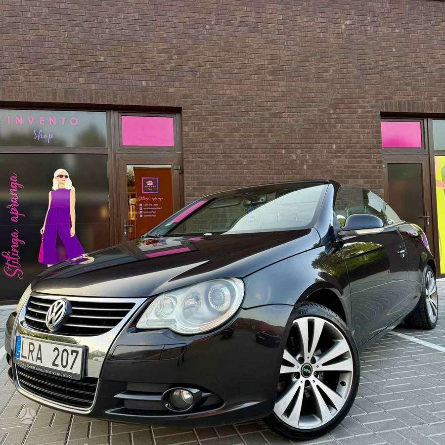 Melns Volkswagen Eos 2007 Kaišiadorys, ar dzinēja tilpumu 2.00 L un nobraukumu 313 tūkst. km par 3450 €, foto 14 vietnē AUTOMOTO.COM.LV
