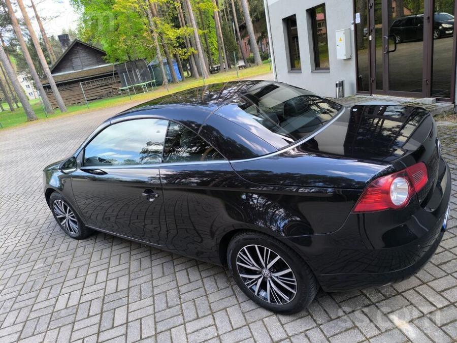 Black Volkswagen Eos 2008 in Valmiera, with an engine capacity of 2.00 L and mileage of 260 thousand km for 5650 €, photo 17 on AUTOMOTO.COM.LV