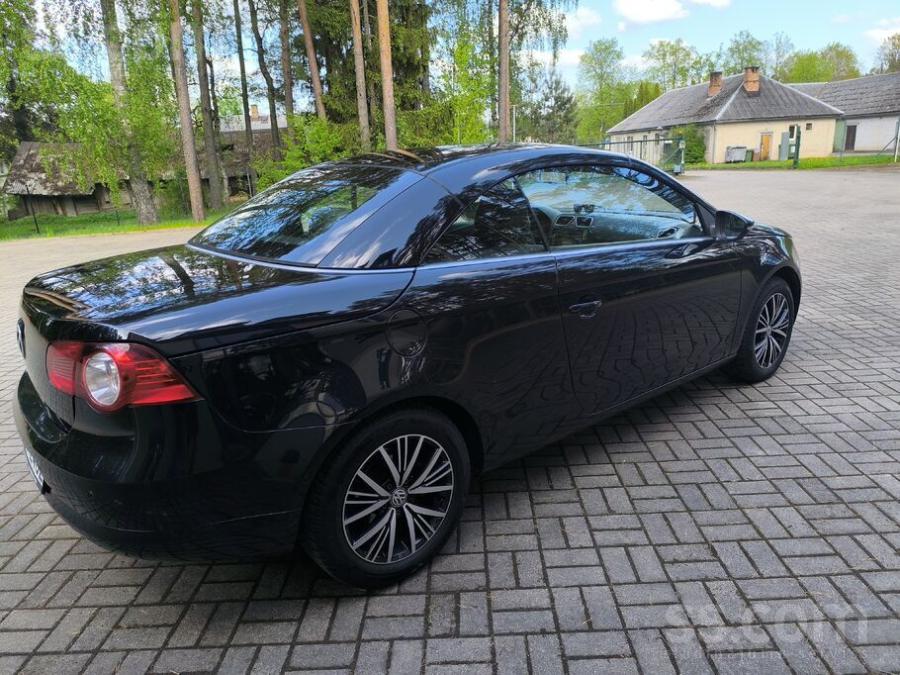 Black Volkswagen Eos 2008 in Valmiera, with an engine capacity of 2.00 L and mileage of 260 thousand km for 5650 €, photo 18 on AUTOMOTO.COM.LV