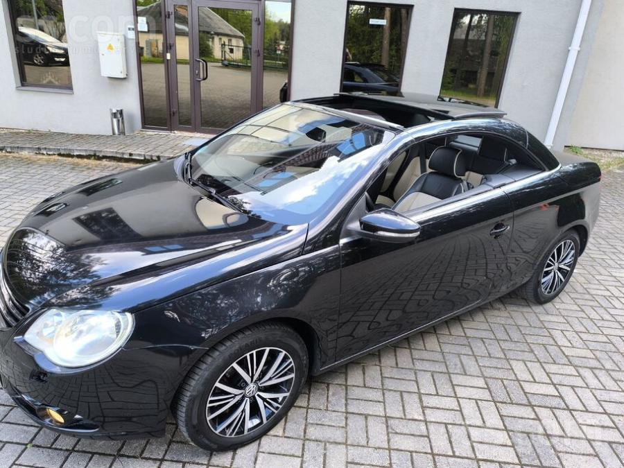 Black Volkswagen Eos 2008 in Valmiera, with an engine capacity of 2.00 L and mileage of 260 thousand km for 5650 €, photo 19 on AUTOMOTO.COM.LV