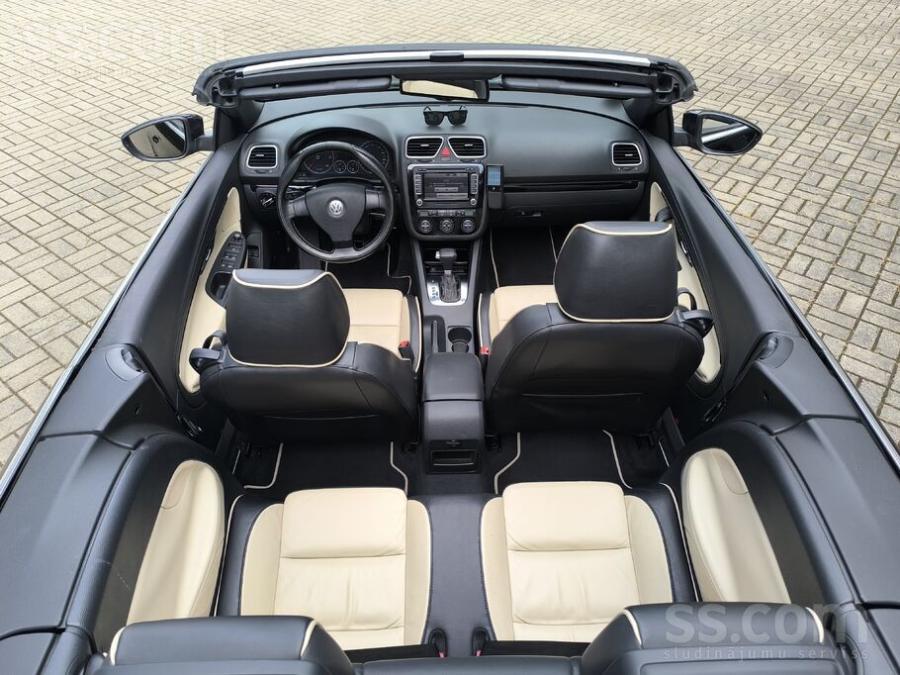 Black Volkswagen Eos 2008 in Valmiera, with an engine capacity of 2.00 L and mileage of 260 thousand km for 5650 €, photo 22 on AUTOMOTO.COM.LV