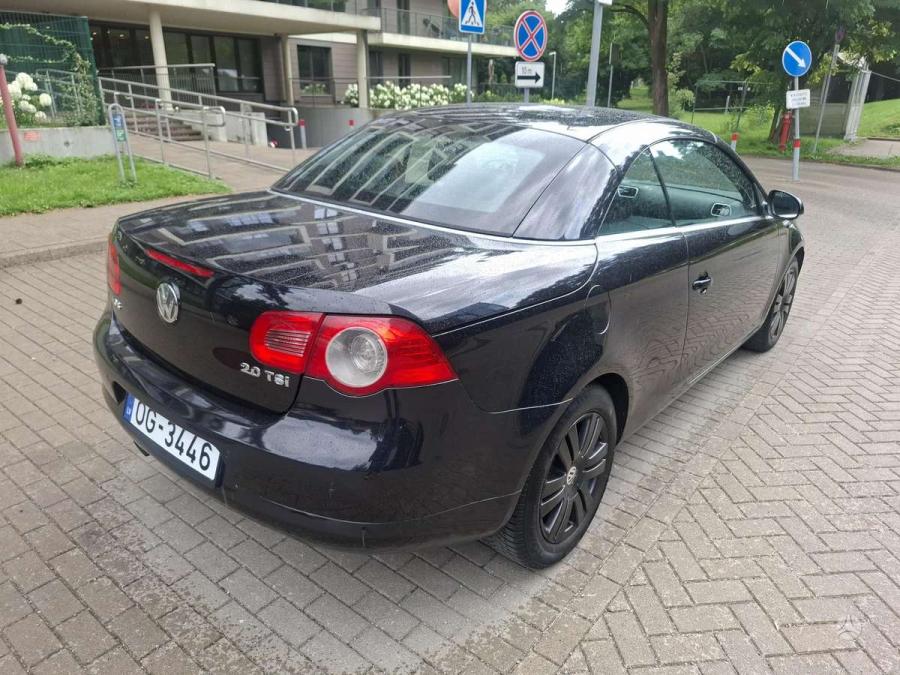 Black Volkswagen Eos 2008 in Vilnius, with an engine capacity of 1.98 L and mileage of 212 thousand km for 3950 €, photo 7 on AUTOMOTO.COM.LV