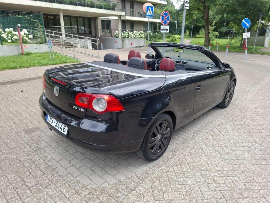 Black Volkswagen Eos 2008 in Vilnius, with an engine capacity of 1.98 L and mileage of 212 thousand km for 3950 €, photo 17 on AUTOMOTO.COM.LV