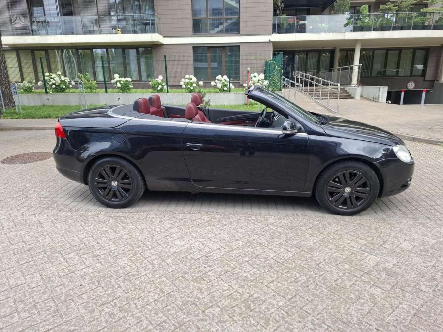 Black Volkswagen Eos 2008 in Vilnius, with an engine capacity of 1.98 L and mileage of 212 thousand km for 3950 €, photo 18 on AUTOMOTO.COM.LV