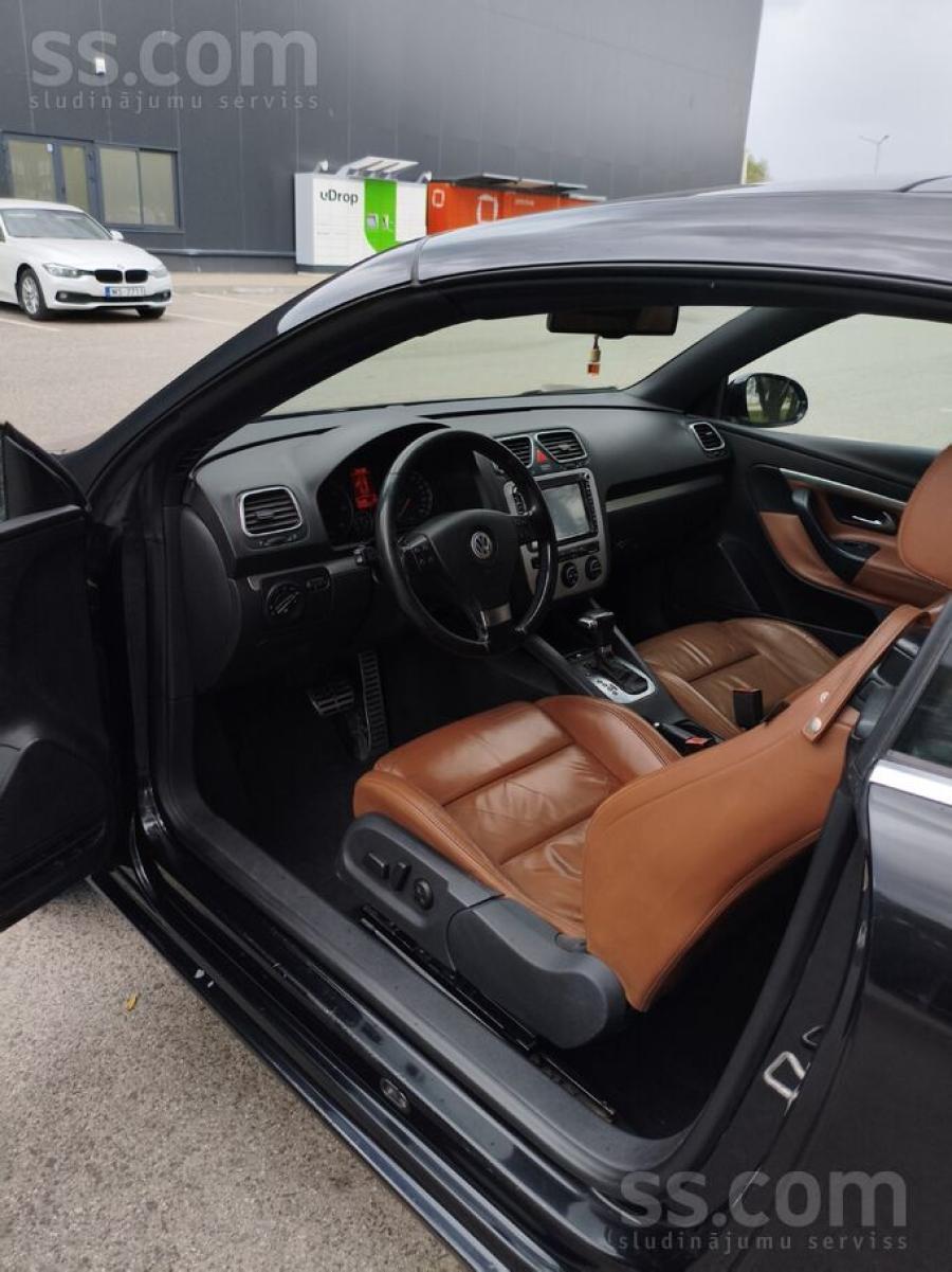 Melns Volkswagen Eos 2008 Rīga, ar dzinēja tilpumu 2.00 L un nobraukumu 330 tūkst. km par 3200 €, foto 8 vietnē AUTOMOTO.COM.LV
