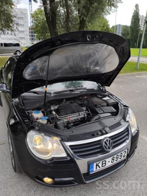 Black Volkswagen Eos 2008 in Riga, with an engine capacity of 2.00 L and mileage of 330 thousand km for 3200 €, photo 11 on AUTOMOTO.COM.LV