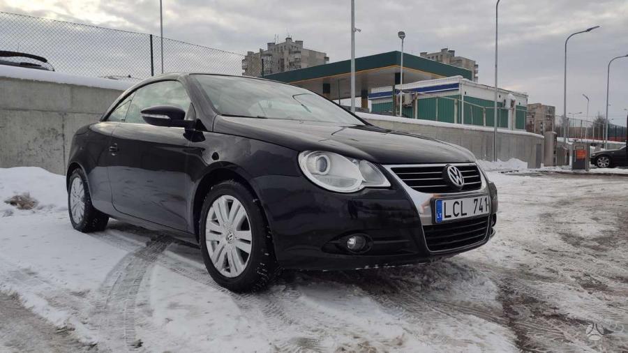 Black Volkswagen Eos 2009 in Vilnius, with an engine capacity of 1.97 L and mileage of 260 thousand km for 3500 €, photo 9 on AUTOMOTO.COM.LV
