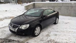Black Volkswagen Eos 2009 in Vilnius, with an engine capacity of 1.97 L and mileage of 260 thousand km for 3500 €, photo 10 on AUTOMOTO.COM.LV