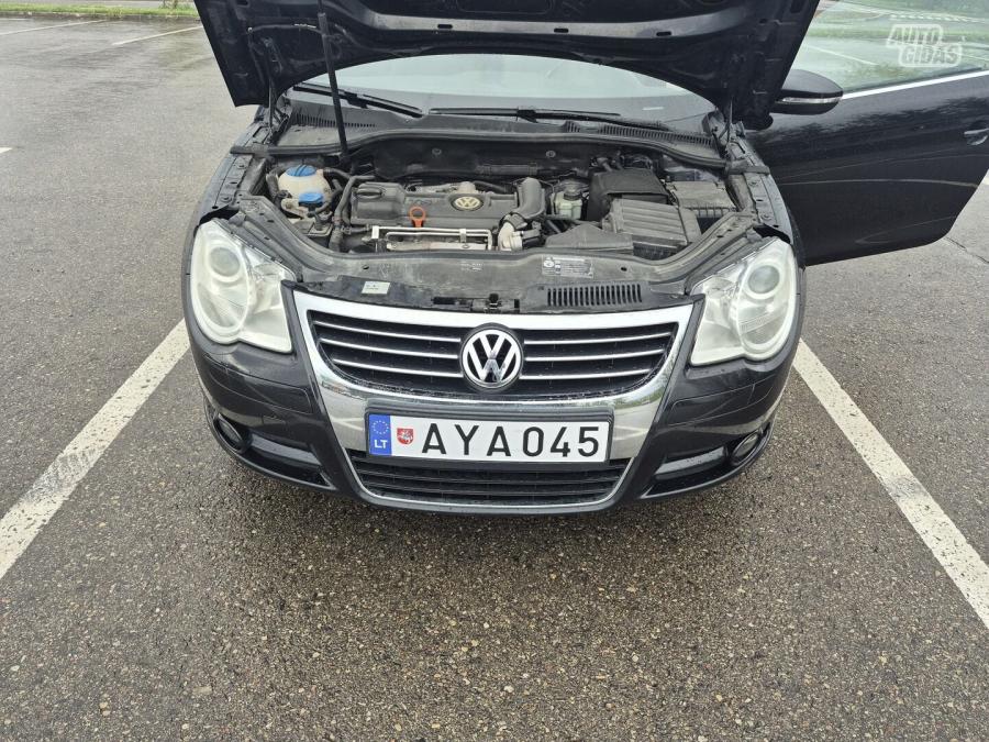 Black Volkswagen Eos 2009 in Vilnius, with an engine capacity of 1.40 L and mileage of 190 thousand km for 3690 €, photo 18 on AUTOMOTO.COM.LV