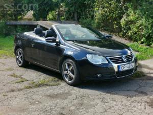 Melns Volkswagen Eos 2009 Liepāja, ar dzinēja tilpumu 1.40 L un nobraukumu 271 tūkst. km par 3350 €, foto  vietnē AUTOMOTO.COM.LV