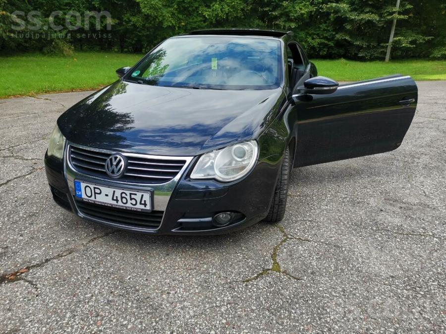 Melns Volkswagen Eos 2009 Liepāja, ar dzinēja tilpumu 1.40 L un nobraukumu 271 tūkst. km par 3350 €, foto 3 vietnē AUTOMOTO.COM.LV