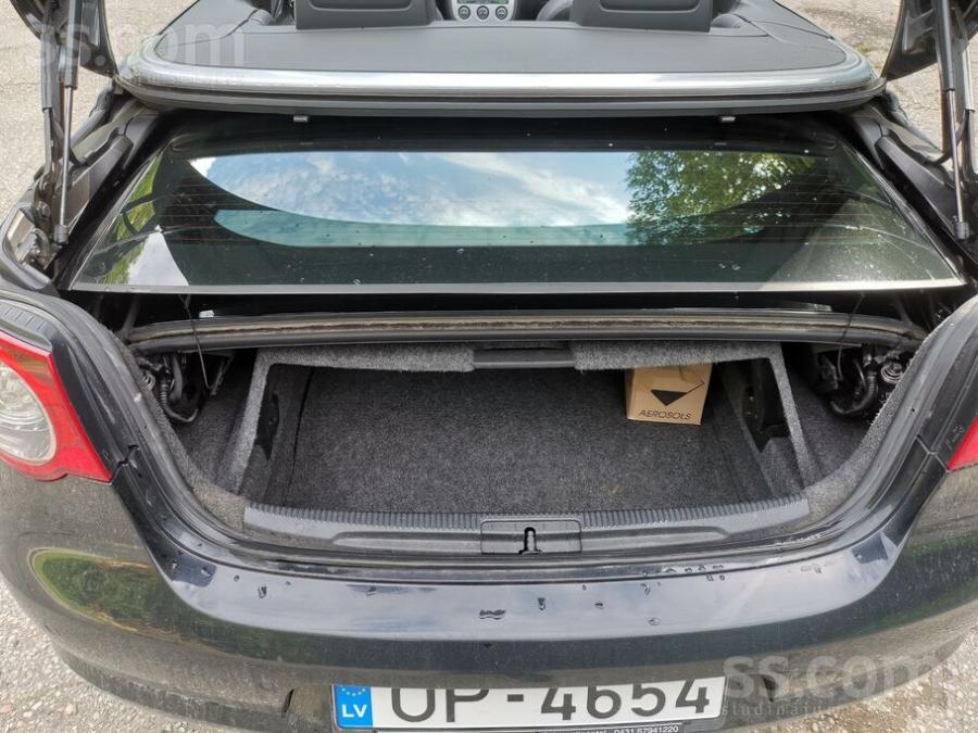 Melns Volkswagen Eos 2009 Liepāja, ar dzinēja tilpumu 1.40 L un nobraukumu 271 tūkst. km par 3350 €, foto 15 vietnē AUTOMOTO.COM.LV