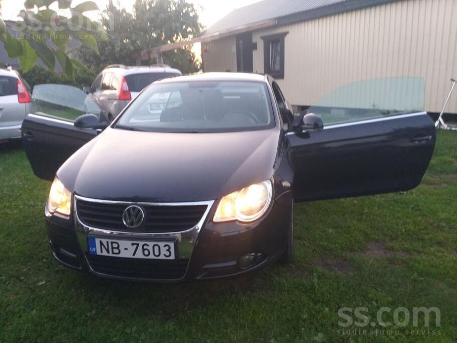 Blue Volkswagen Eos 2006 in Riga, with an engine capacity of 1.60 L and mileage of 240 thousand km for 2700 €, photo 5 on AUTOMOTO.COM.LV
