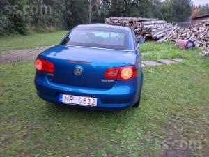 Blue Volkswagen Eos 2006 in Aizkraukle, with an engine capacity of 2.00 L and mileage of 223 thousand km for 2150 €, photo 5 on AUTOMOTO.COM.LV