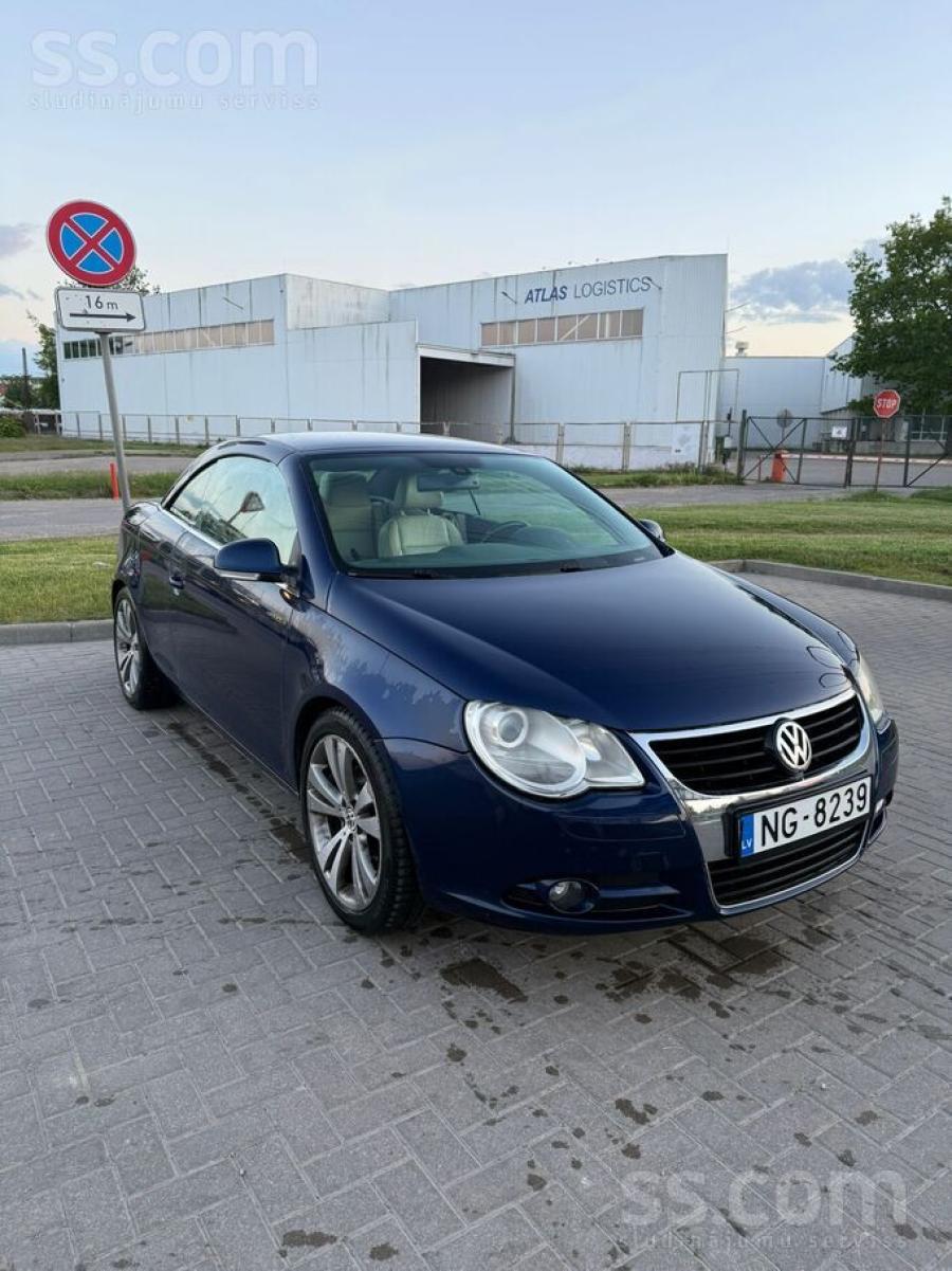 Zils Volkswagen Eos 2007 Rīga, ar dzinēja tilpumu 2.00 L un nobraukumu 197 tūkst. km par 3850 €, foto 1 vietnē AUTOMOTO.COM.LV
