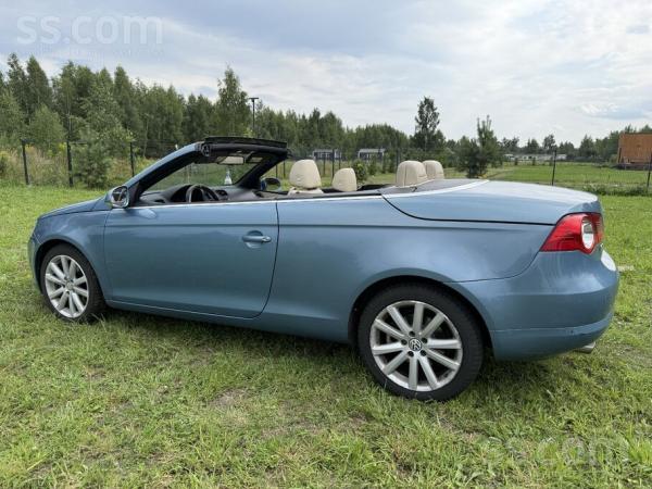 Zils Volkswagen Eos 2007 Jūrmala, ar dzinēja tilpumu 2.00 L un nobraukumu 216 tūkst. km par 3100 €, foto 5 vietnē AUTOMOTO.COM.LV
