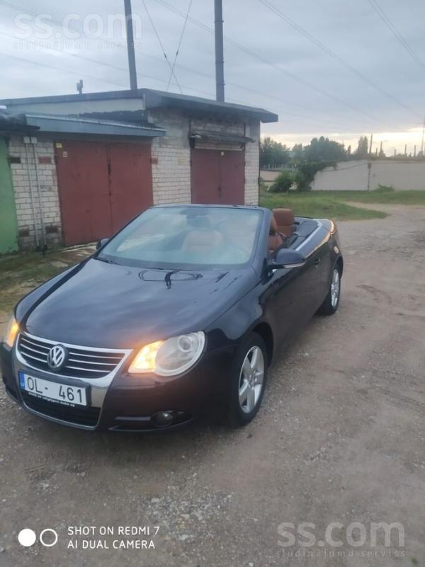Blue Volkswagen Eos 2008 in Daugavpils, with an engine capacity of 2.00 L and mileage of 212 thousand km for 3450 €, photo 1 on AUTOMOTO.COM.LV