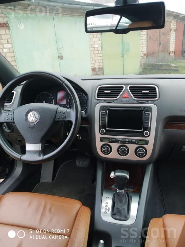 Blue Volkswagen Eos 2008 in Daugavpils, with an engine capacity of 2.00 L and mileage of 212 thousand km for 3450 €, photo 10 on AUTOMOTO.COM.LV