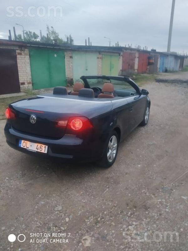 Blue Volkswagen Eos 2008 in Daugavpils, with an engine capacity of 2.00 L and mileage of 212 thousand km for 3450 €, photo 5 on AUTOMOTO.COM.LV