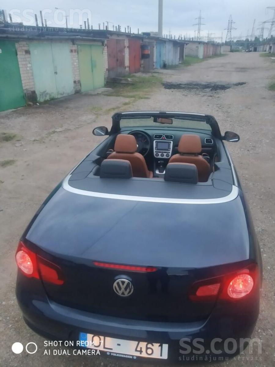Blue Volkswagen Eos 2008 in Daugavpils, with an engine capacity of 2.00 L and mileage of 212 thousand km for 3450 €, photo 16 on AUTOMOTO.COM.LV