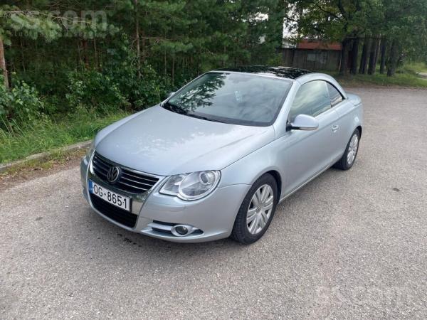Grey Volkswagen Eos 2007 in Ogre, with an engine capacity of 2.00 L and mileage of 335 thousand km for 2662 €, photo 1 on AUTOMOTO.COM.LV