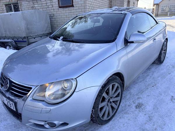 Grey Volkswagen Eos 2008 in Kaunas, with an engine capacity of 2.00 L and mileage of 400 thousand km for 1600 €, photo 5 on AUTOMOTO.COM.LV