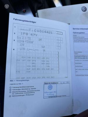 Серый Фольксваген Эос 2011 в Каунас, объемом двигателя 1.97 л и пробегом 290 тыс. км за 3880 €, фото 10 на AUTOMOTO.COM.LV