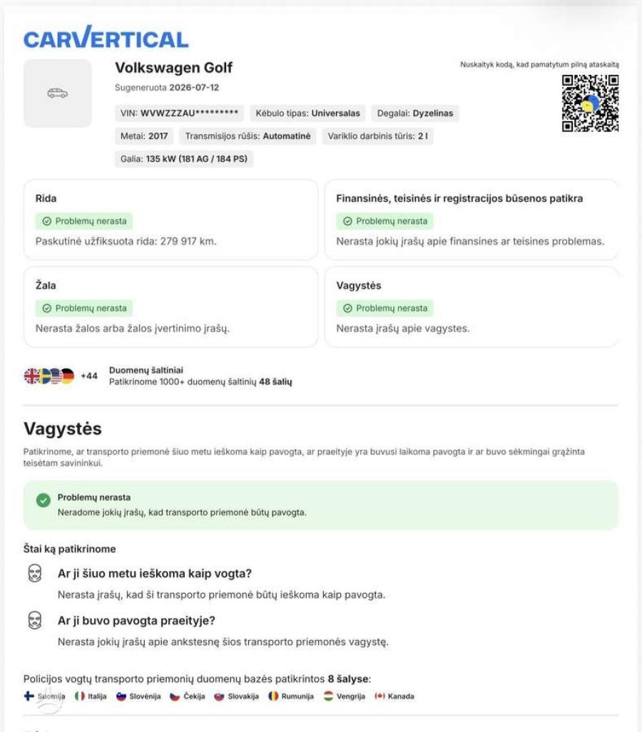 Pelēks Volkswagen Golf Alltrack 2017 Prienai, ar dzinēja tilpumu 1.97 L un nobraukumu 283 tūkst. km par 8950 €, foto 49 vietnē AUTOMOTO.COM.LV