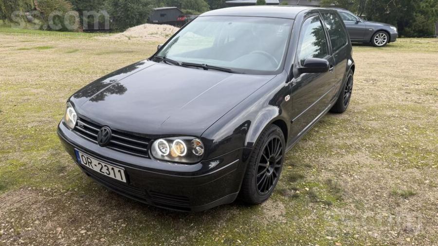 Black Volkswagen Golf 1999 in Limbazi, with an engine capacity of 1.80 L and mileage of 300 thousand km for 3300 €, photo 1 on AUTOMOTO.COM.LV
