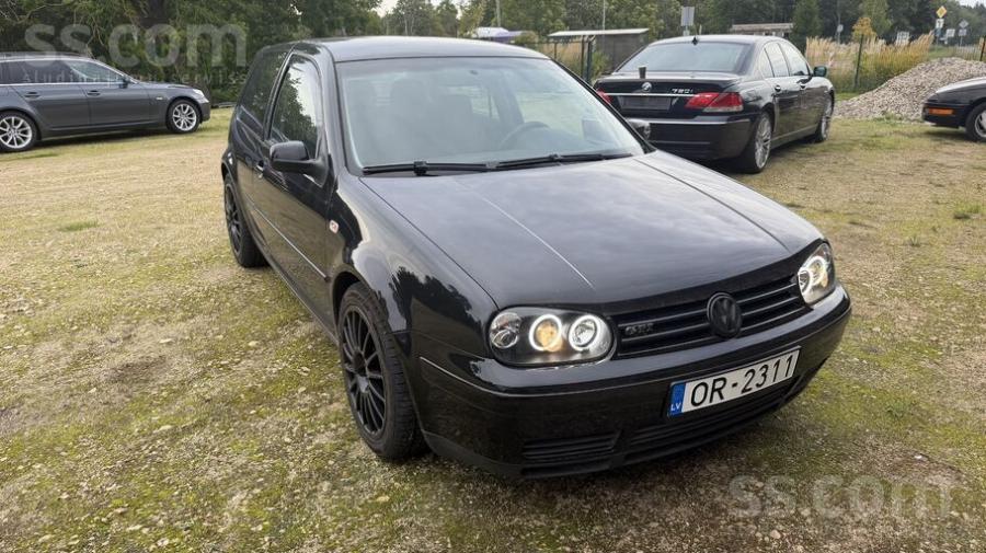Black Volkswagen Golf 1999 in Limbazi, with an engine capacity of 1.80 L and mileage of 300 thousand km for 3300 €, photo 4 on AUTOMOTO.COM.LV