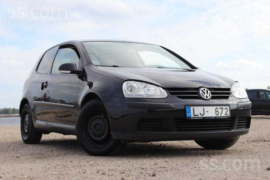 Black Volkswagen Golf 2006 in Riga, with an engine capacity of 1.60 L and mileage of 188 thousand km for 1500 €, photo 6 on AUTOMOTO.COM.LV