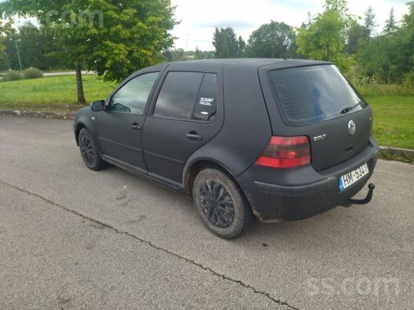 Black Volkswagen Golf 1998 in Rezekne, with an engine capacity of 1.90 L and mileage of 465 thousand km for 800 €, photo 5 on AUTOMOTO.COM.LV