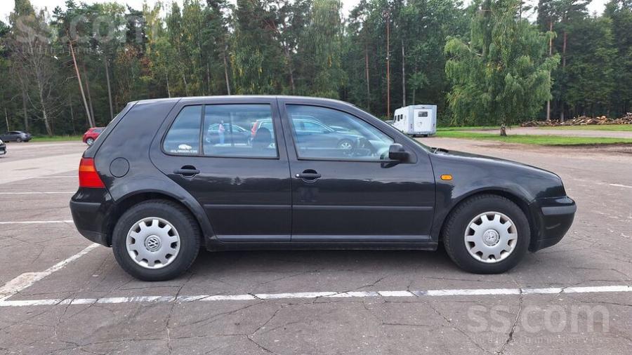 Black Volkswagen Golf 1999 in Riga, with an engine capacity of 1.90 L and mileage of 451 thousand km for 850 €, photo 1 on AUTOMOTO.COM.LV