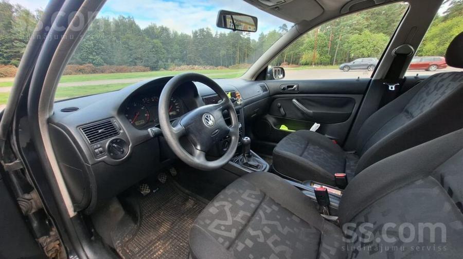 Black Volkswagen Golf 1999 in Riga, with an engine capacity of 1.90 L and mileage of 451 thousand km for 850 €, photo 6 on AUTOMOTO.COM.LV