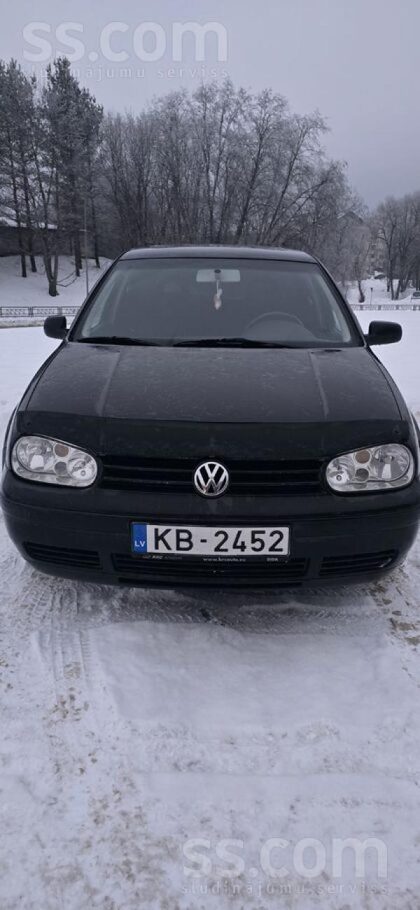 Black Volkswagen Golf 2000 in Kuldiga, with an engine capacity of 1.90 L and mileage of 385 thousand km for 1800 €, photo 1 on AUTOMOTO.COM.LV
